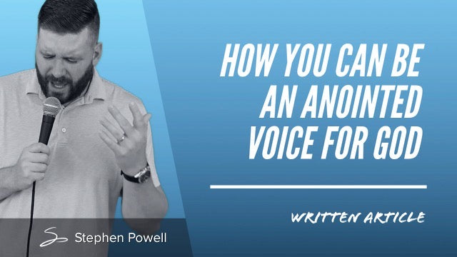 HOW YOU CAN BE AN ANOINTED VOICE FOR GOD – Lion of Light Ministries - store